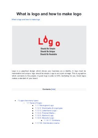 What is logo and how to make logo.pdf