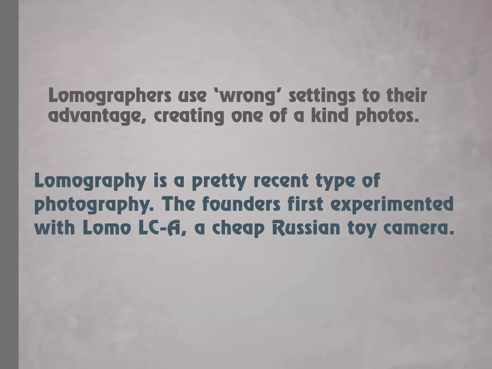 What is Lomography? | PDF