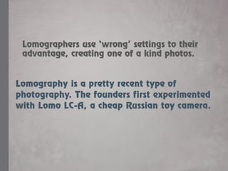What is Lomography? | PDF