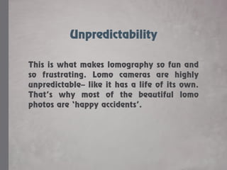 What is Lomography? | PPT | Free Download
