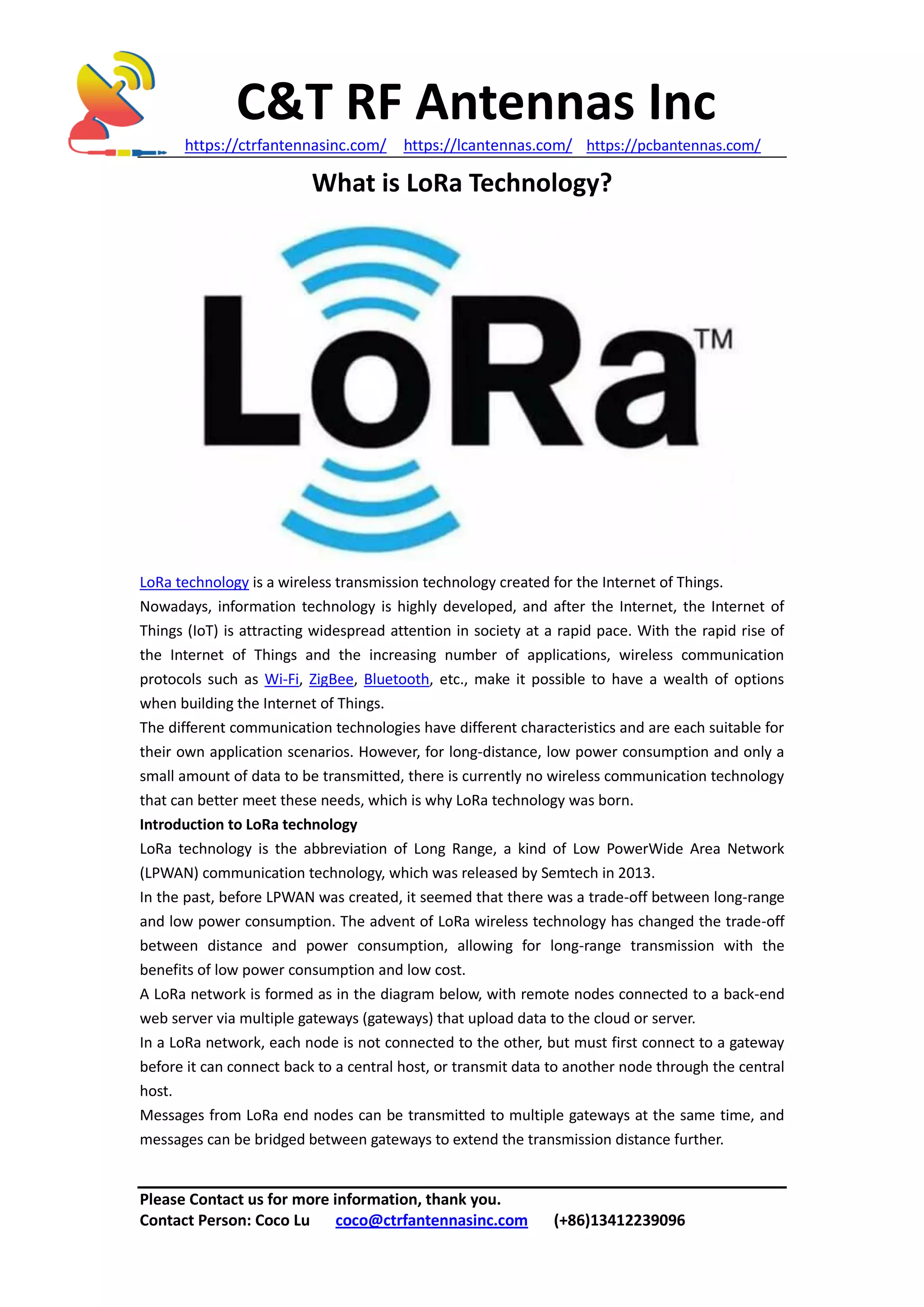 What is LoRa Technology? | PDF