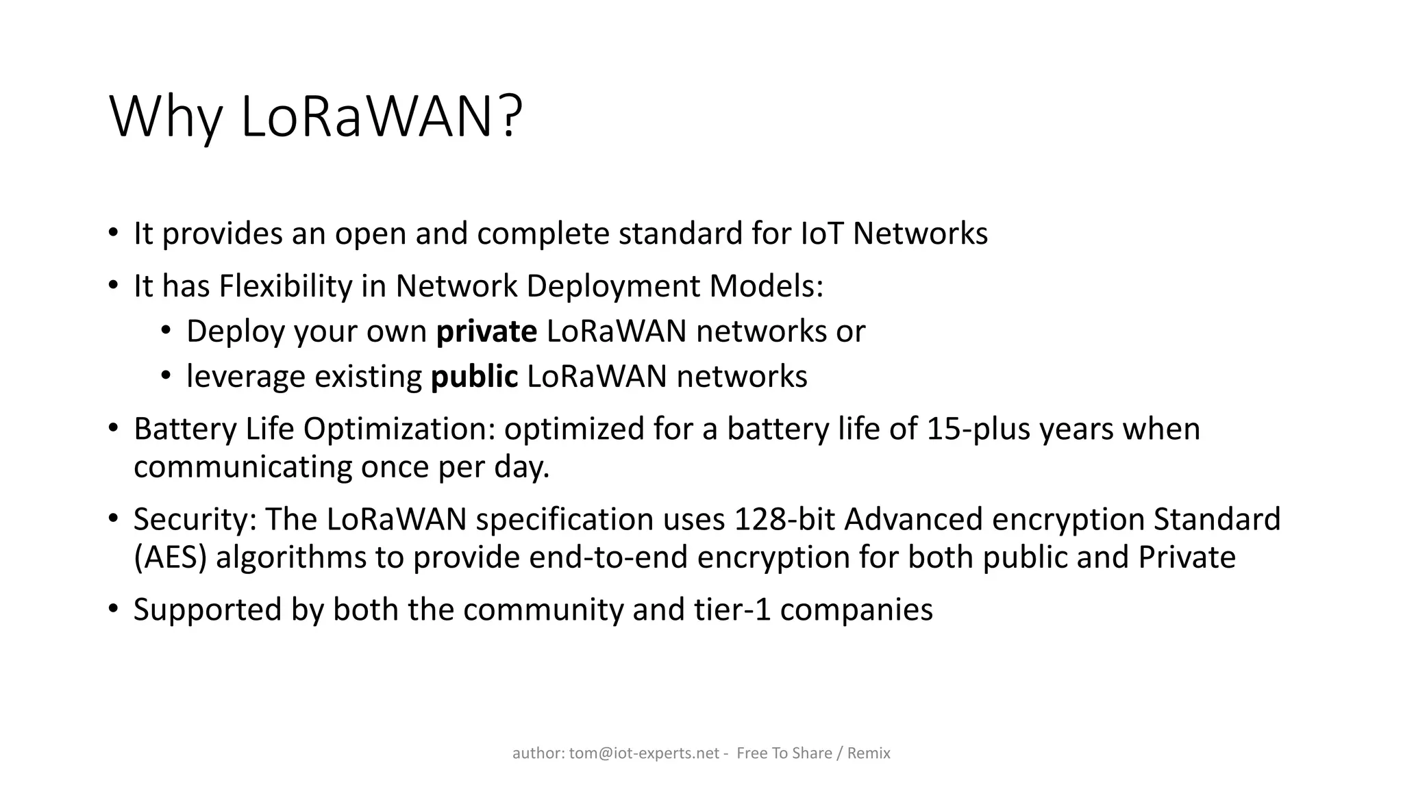 What is LoRaWaN | PPTX