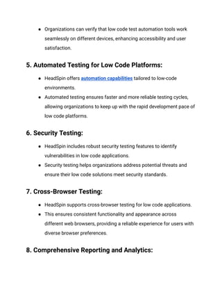 What is Low Code Test Automation and its importnce? | PDF
