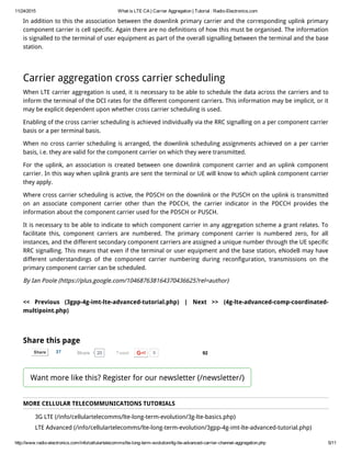 What is lte ca carrier aggregation tutorial | PDF