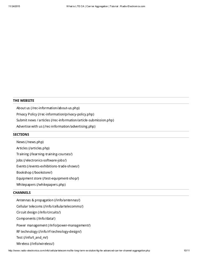 What is lte ca carrier aggregation tutorial