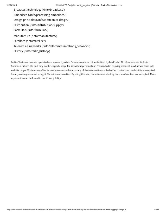 What is lte ca carrier aggregation tutorial