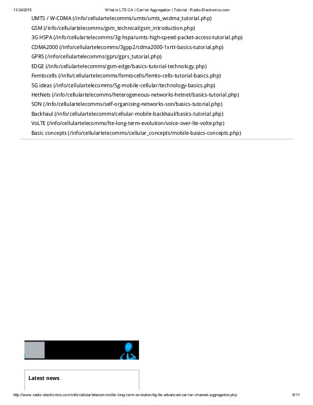 What is lte ca carrier aggregation tutorial
