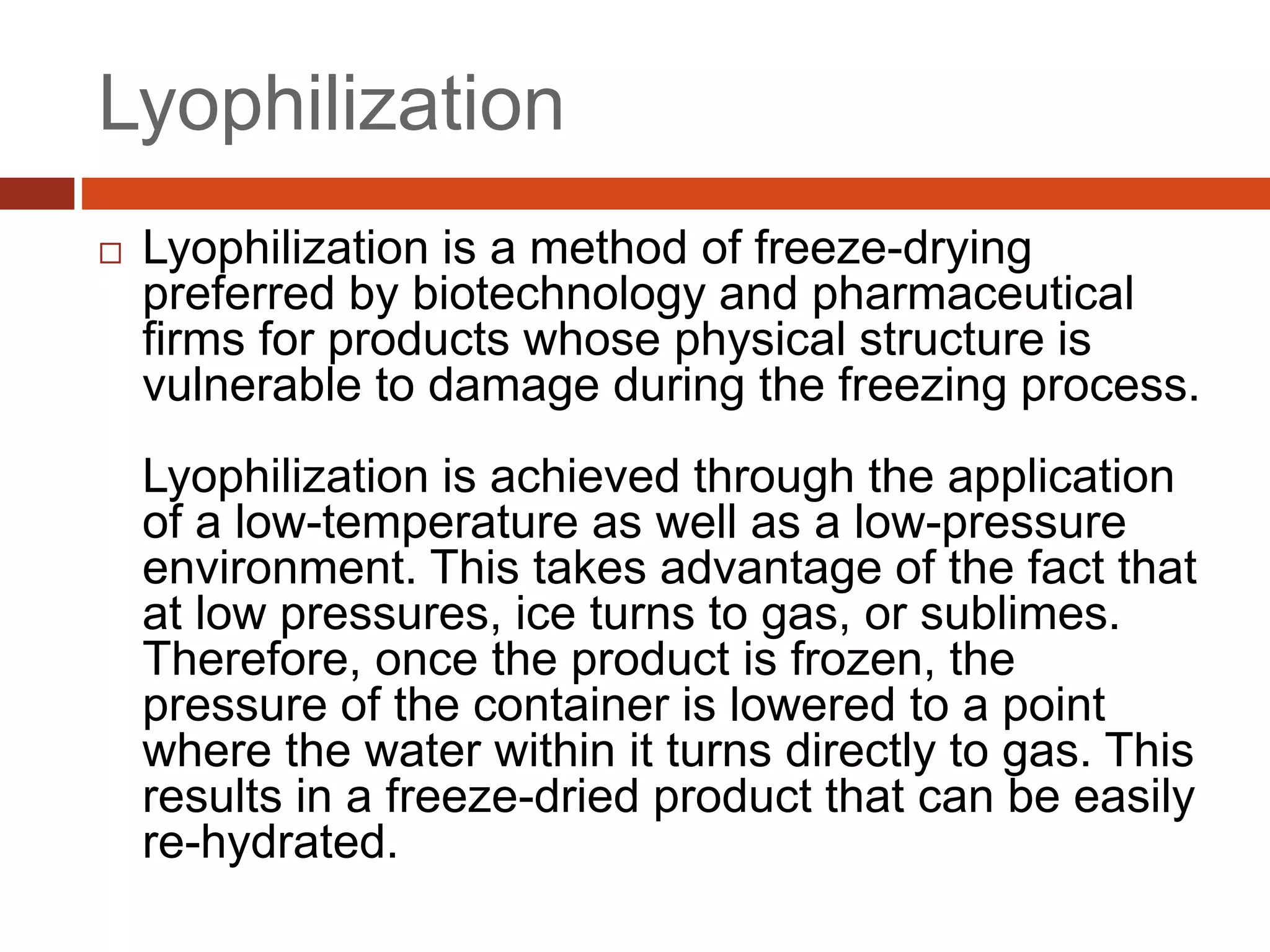 What is Lyophilization? | PPT