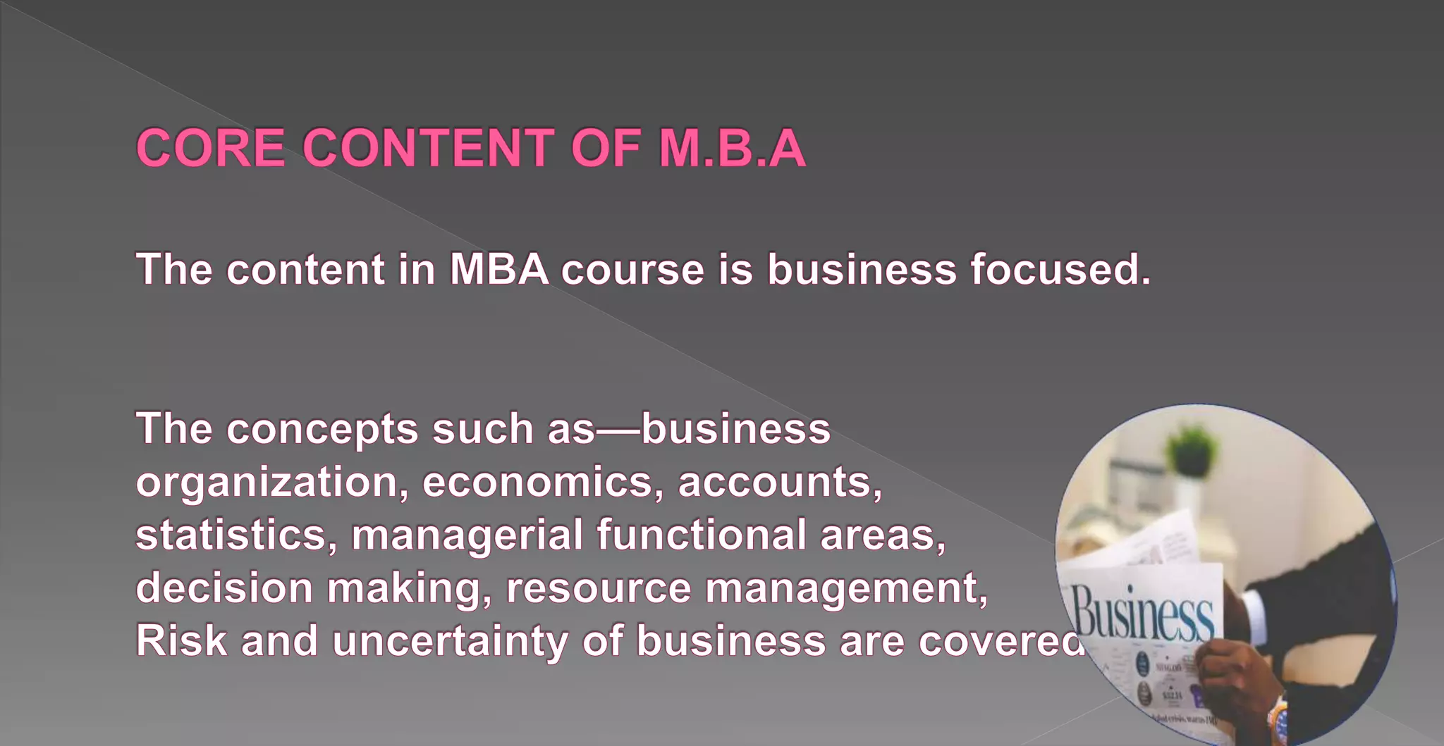 What is M.B.A? | PPTX | Education industry | Industries