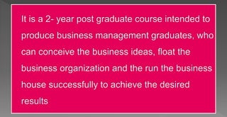 What is M.B.A? | PPTX | Education industry | Industries