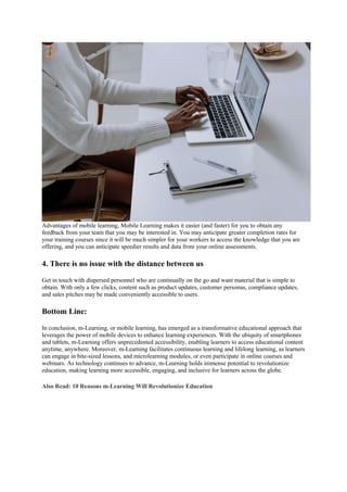 4 Important Advantages of mobile learning | Future Education Magazine | PDF
