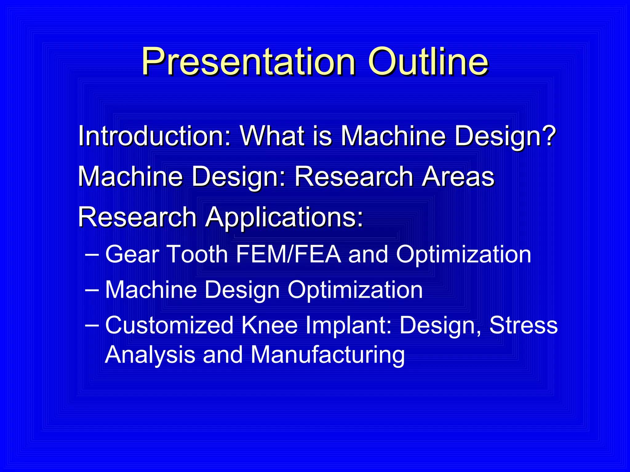 What is machine design | PPT