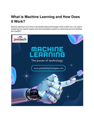 What is Machine Learning and How Does It Work.pdf