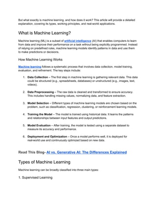 What is Machine Learning and How Does It Work.pdf