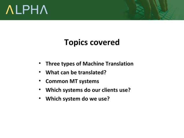 What is machine translation | PPT | Programming Languages | Computing