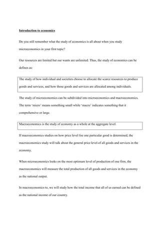 What is macroeconomics | DOCX