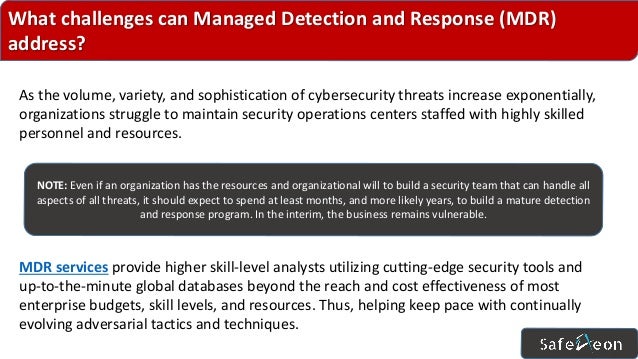 What is Managed Detection and Response (MDR) Security Services? | PPTX