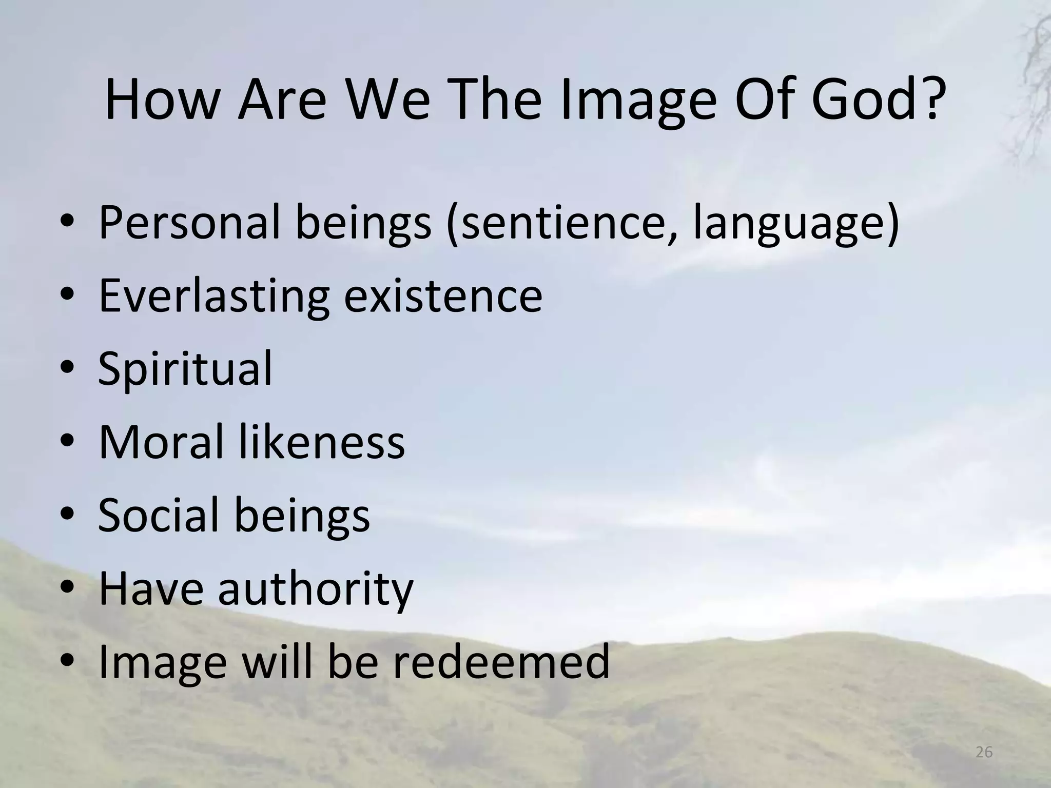Psalm 8, What Is Man That God Cares For Him? What does it mean to be made in the image of God ...