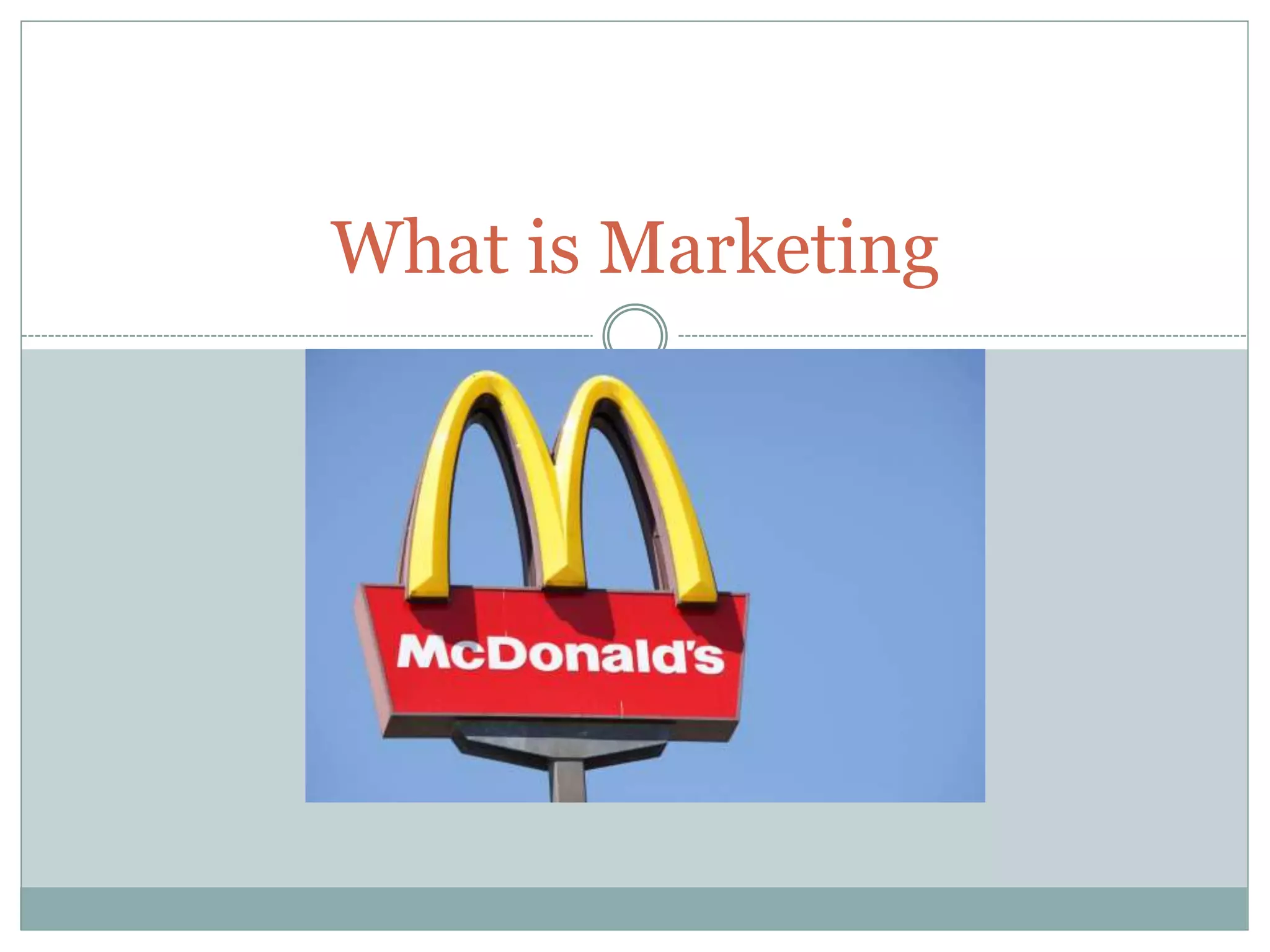 What is marketing mc donalds | PPT