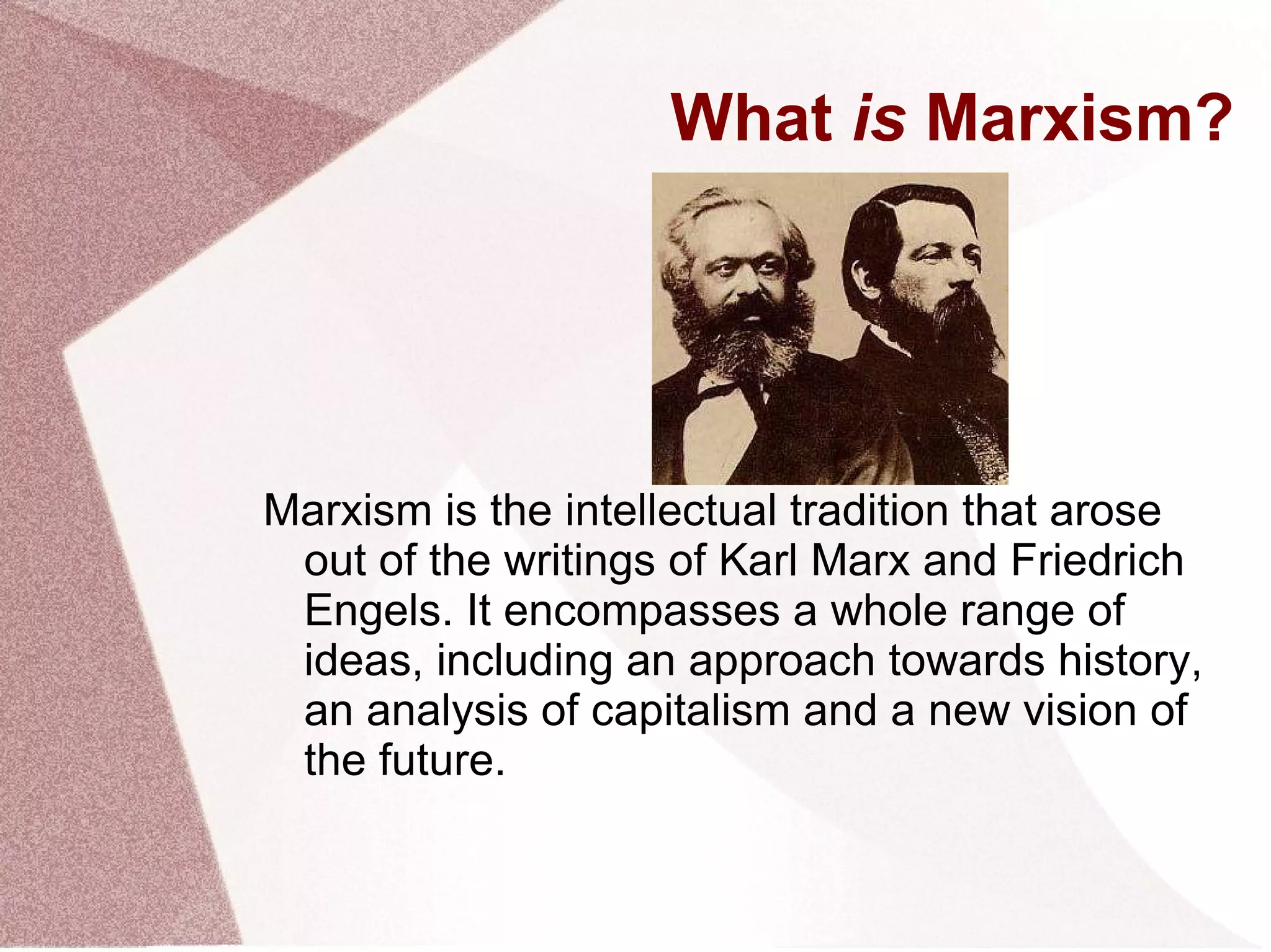 What Is Marxism? | ODP