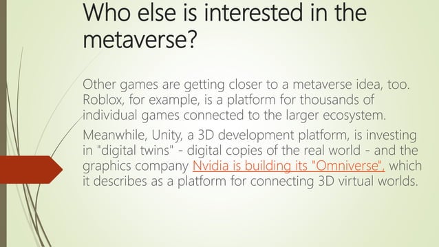 What is mataverse? | PPT