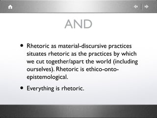 What is (Material) Rhetoric? | PPT