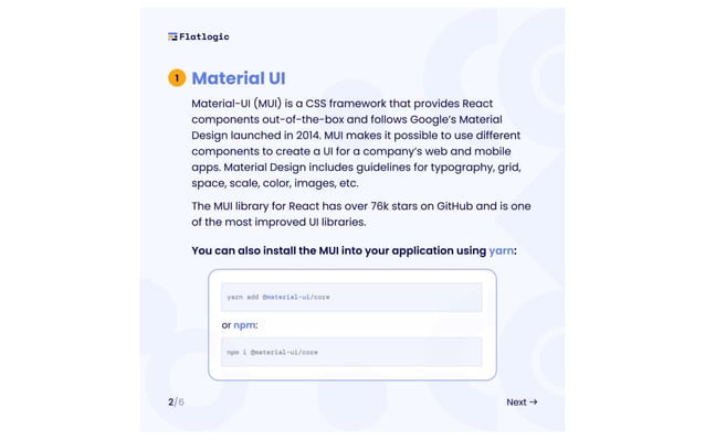 What is Material UI? | PPTX | Web Development | Internet