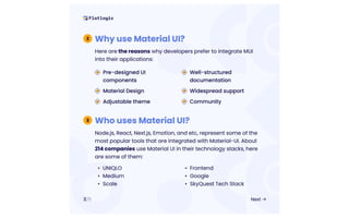 What is Material UI? | PPTX | Web Development | Internet