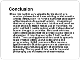 What is mathematics really | PPTX