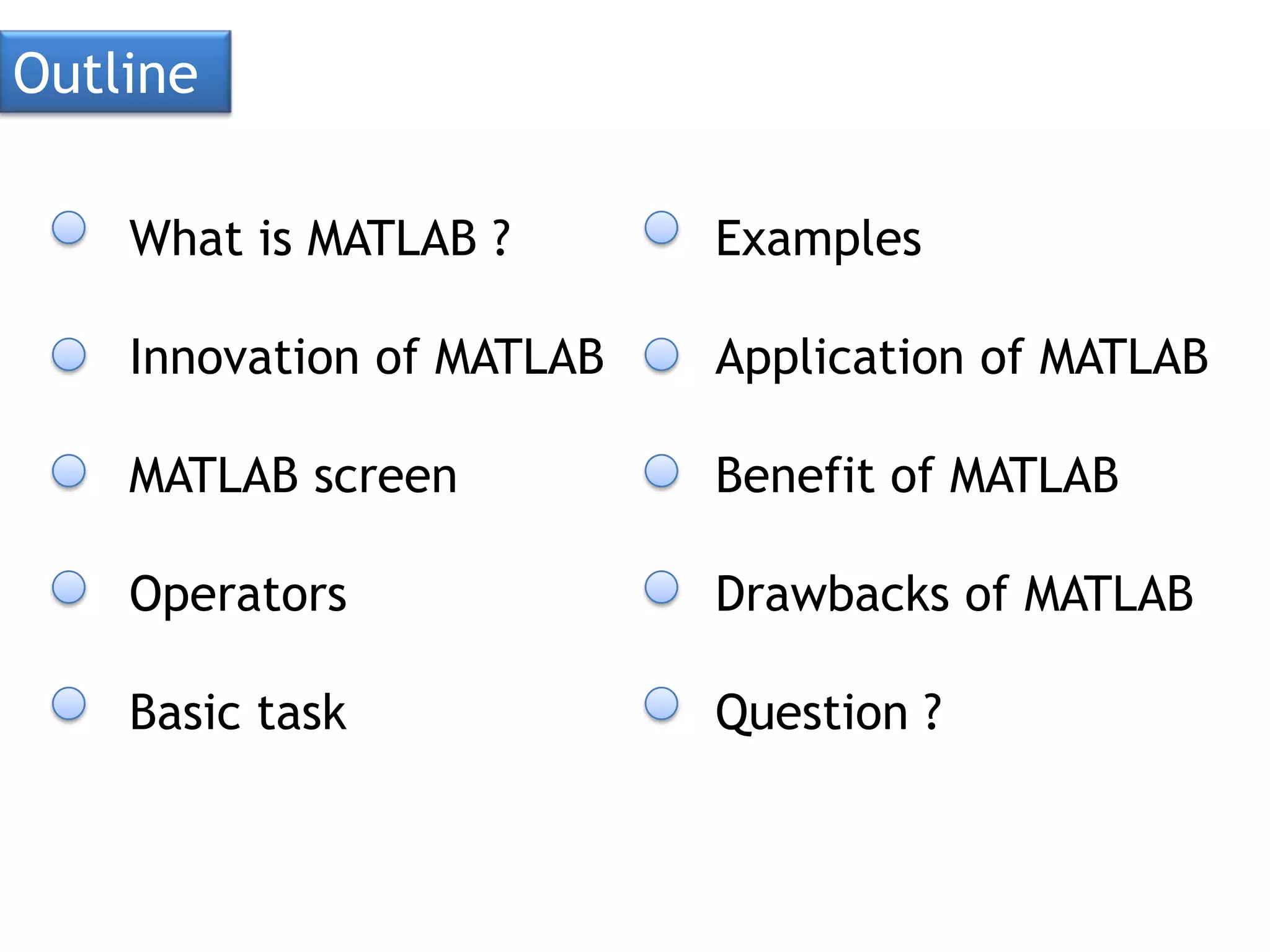 What is matlab | PPTX