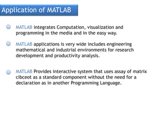 What is matlab | PPTX