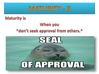 What is maturity | PPTX
