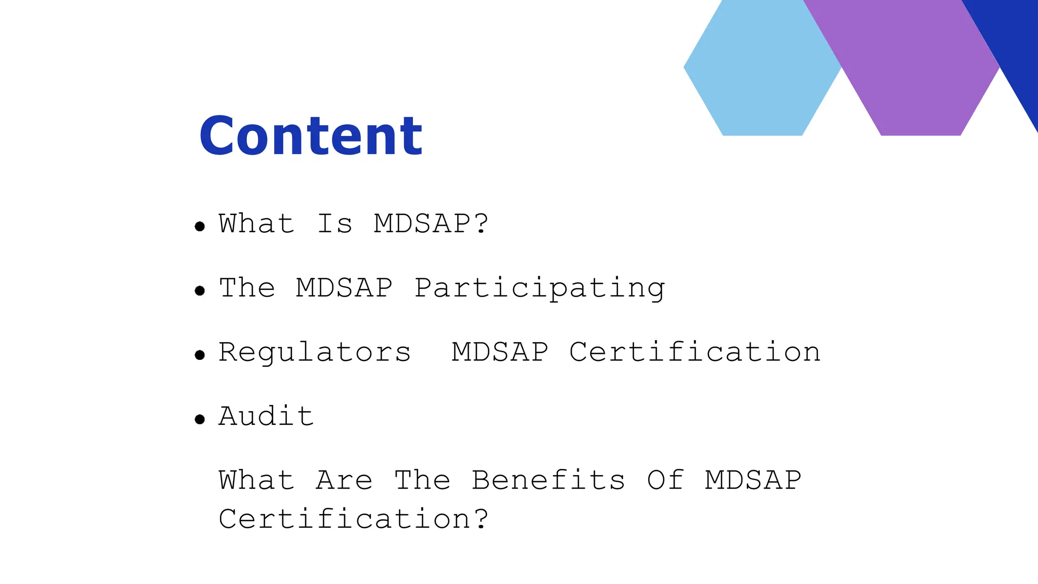 What is MDSAP | PPT