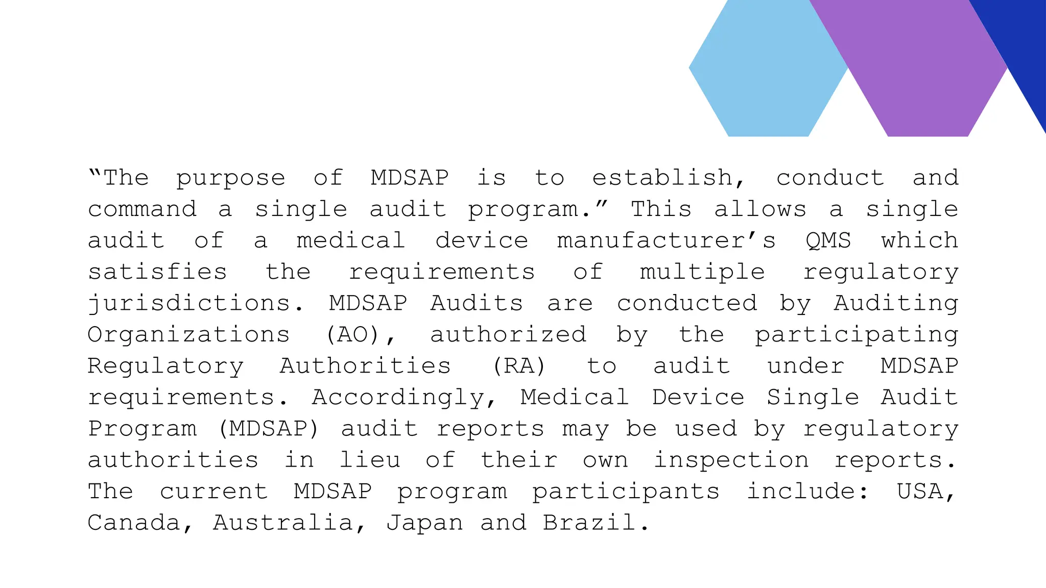 What is MDSAP | PPTX