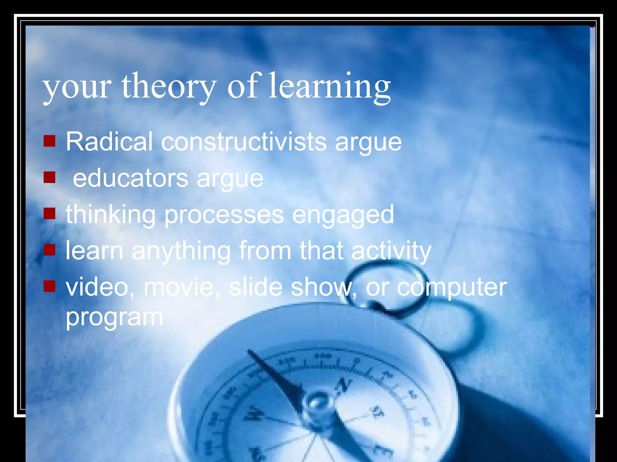 What is meaningful learning (mark baring) | PPT