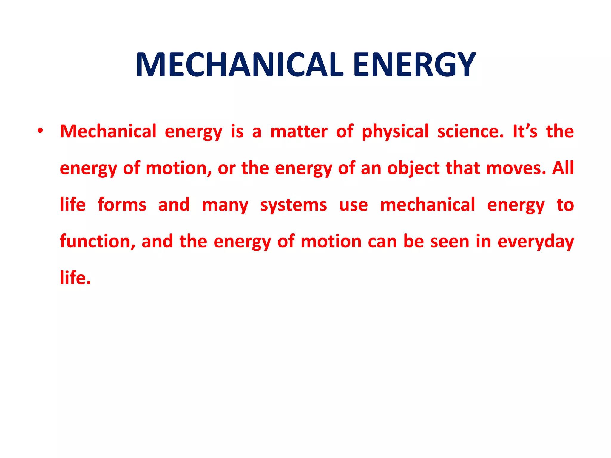 What Is Mechanical Energy.pptx