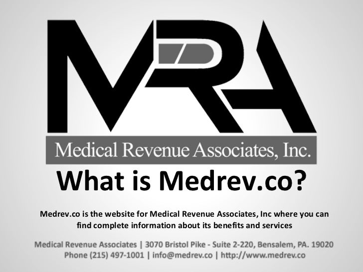 What is medrev.co (medical revenue associates, inc.)