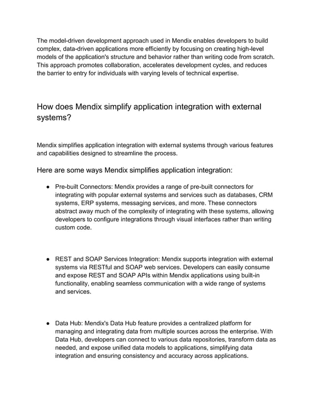 What is Mendix and the concept of low-code development.docx | Programming Languages | Computing