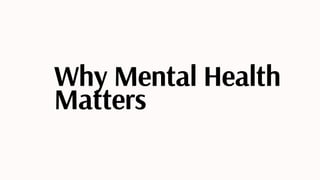 What is mental health and why it matters | PDF | Mental Health | Diseases and Conditions