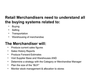 Merchandising and its role of merchandising | PPT