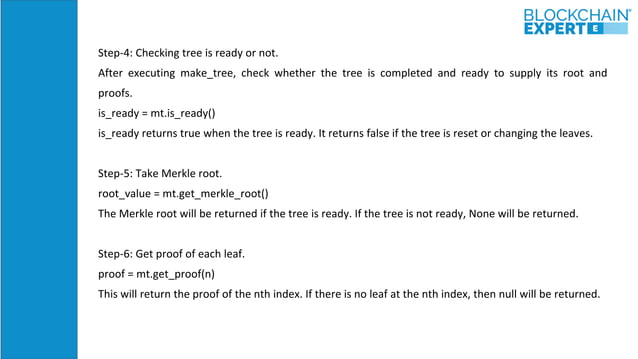 What is merkle tree | PPTX | Programming Languages | Computing