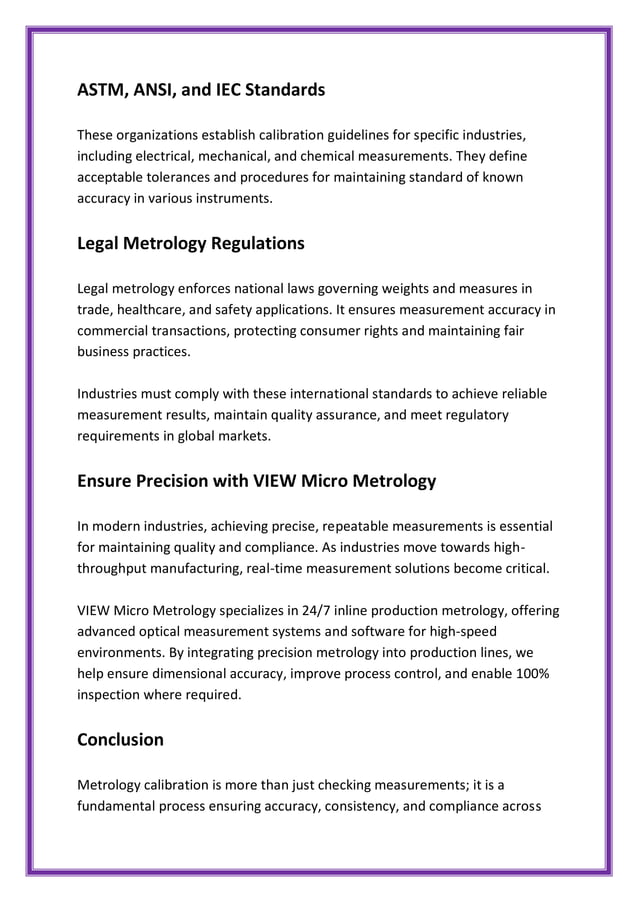 What is Metrology Calibration Importance, Principles, and Types.pdf