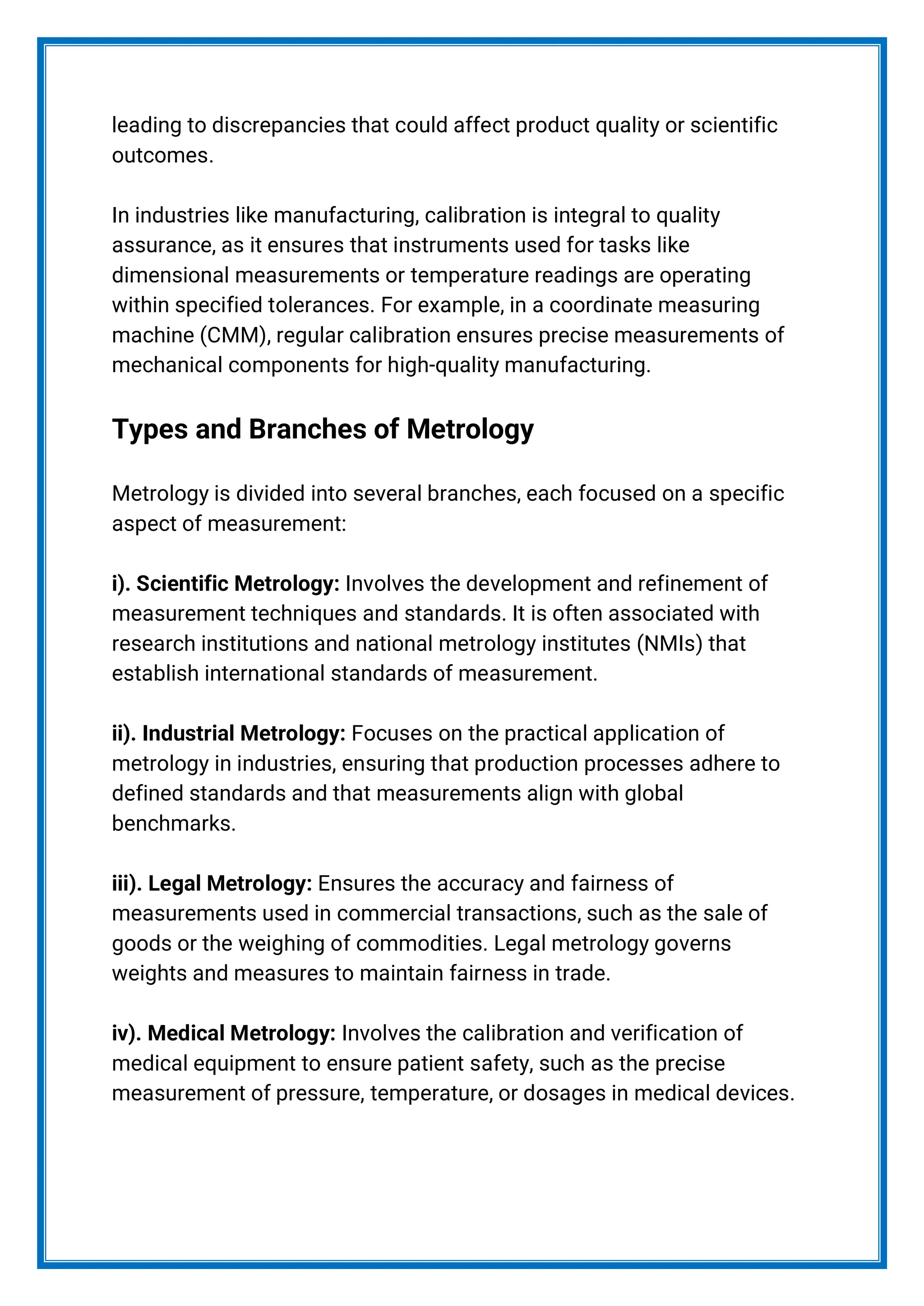What is Metrology Importance, Types, Tools, and Applications | PDF