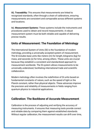 What is Metrology Importance, Types, Tools, and Applications | PDF
