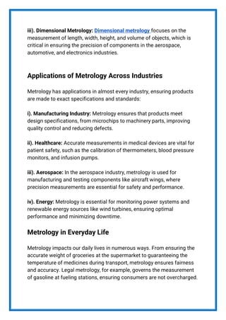 What is Metrology Importance, Types, Tools, and Applications | PDF