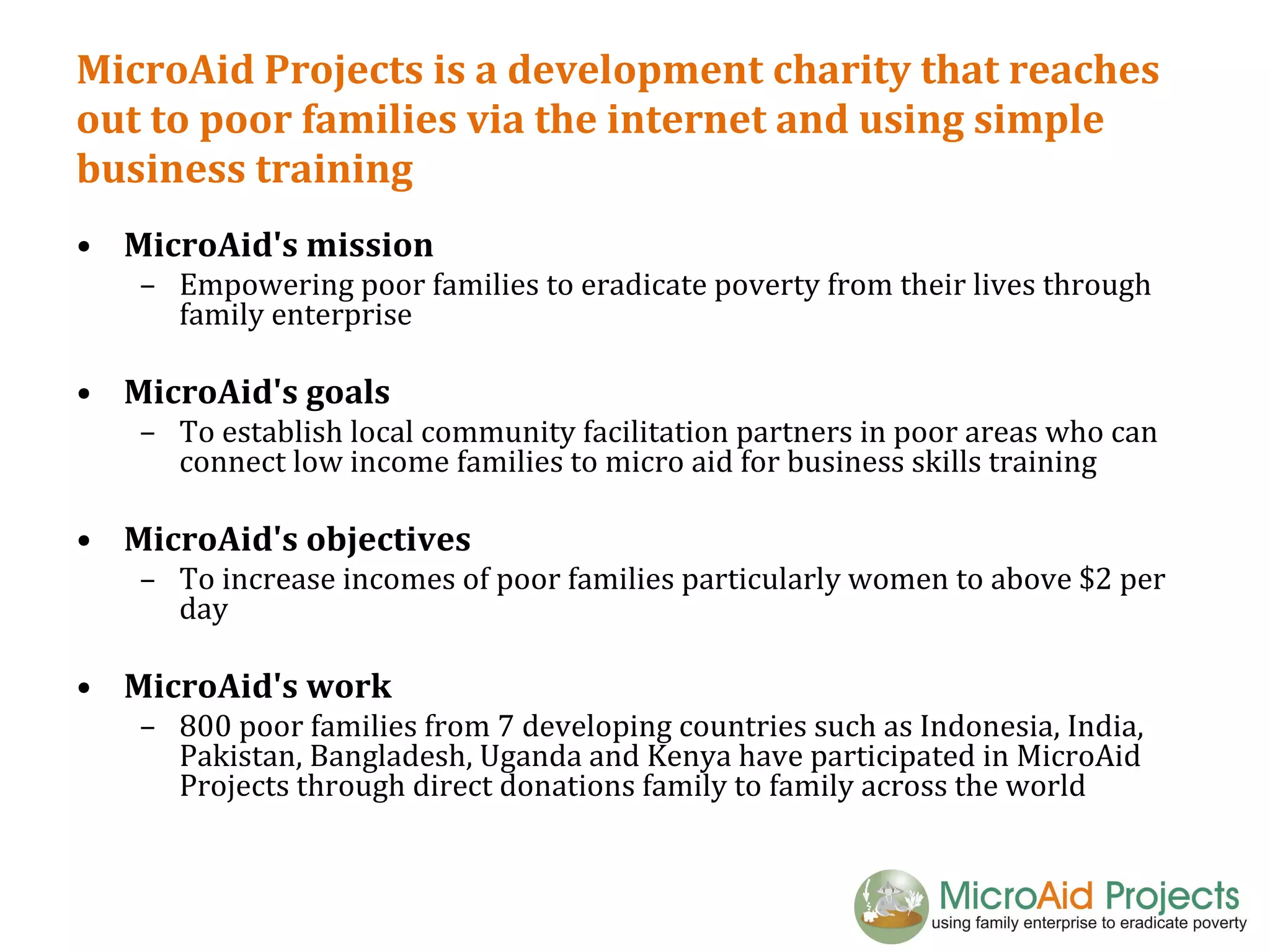 What is micro aid projects | PPT | Debated Sensitive Social Issues ...