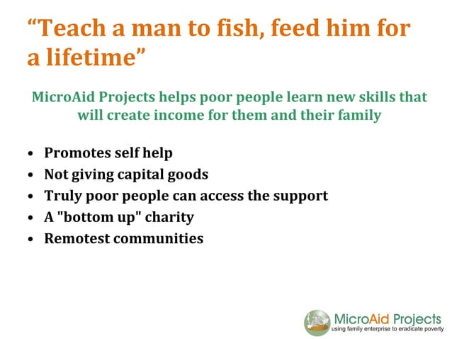 What is micro aid projects | PPT | Debated Sensitive Social Issues ...