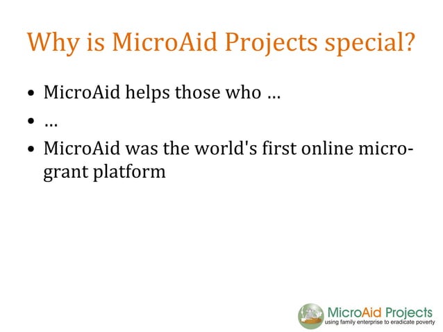 What is micro aid projects | PPT | Debated Sensitive Social Issues ...