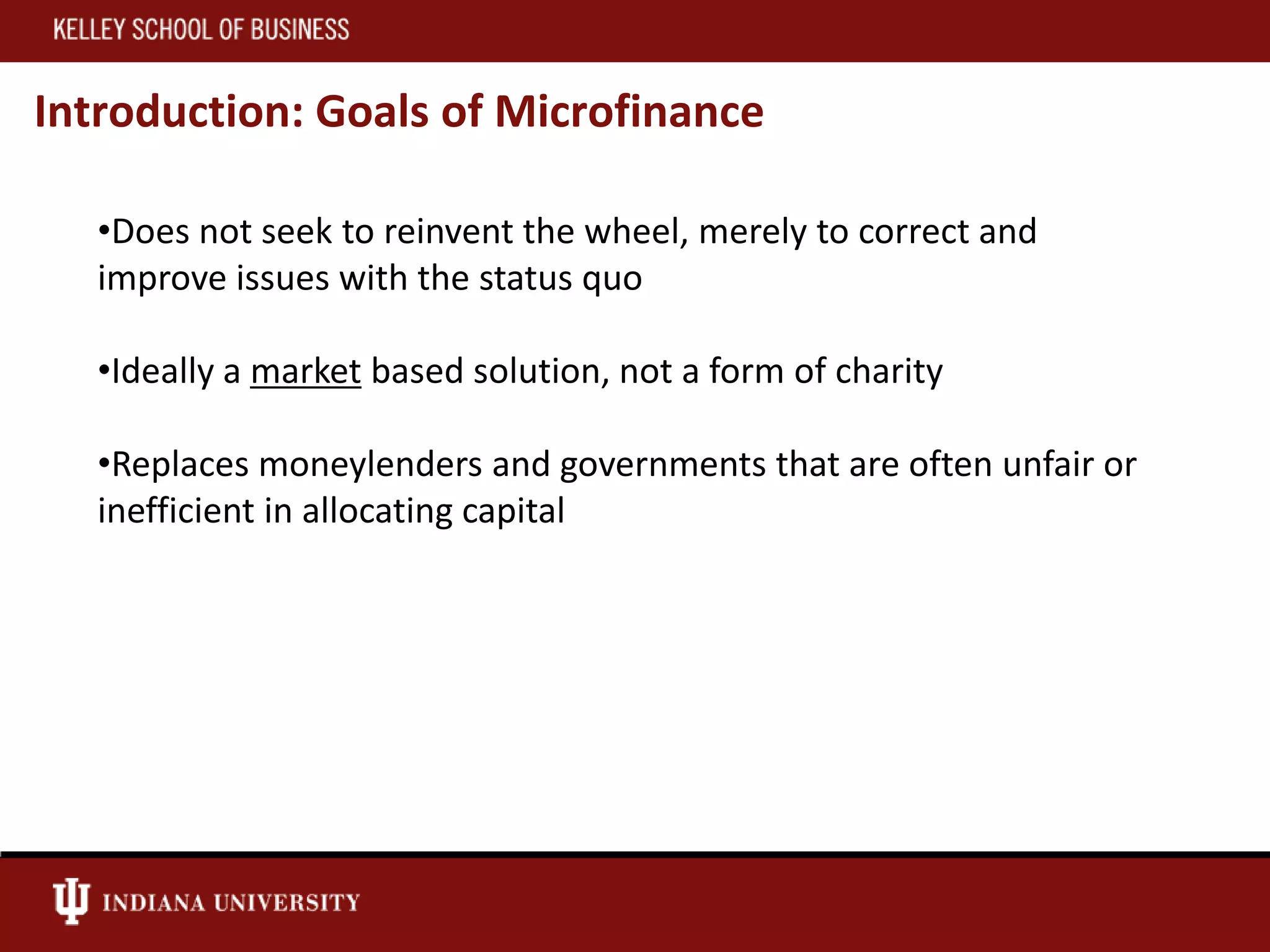 What Is Microfinance | PPT
