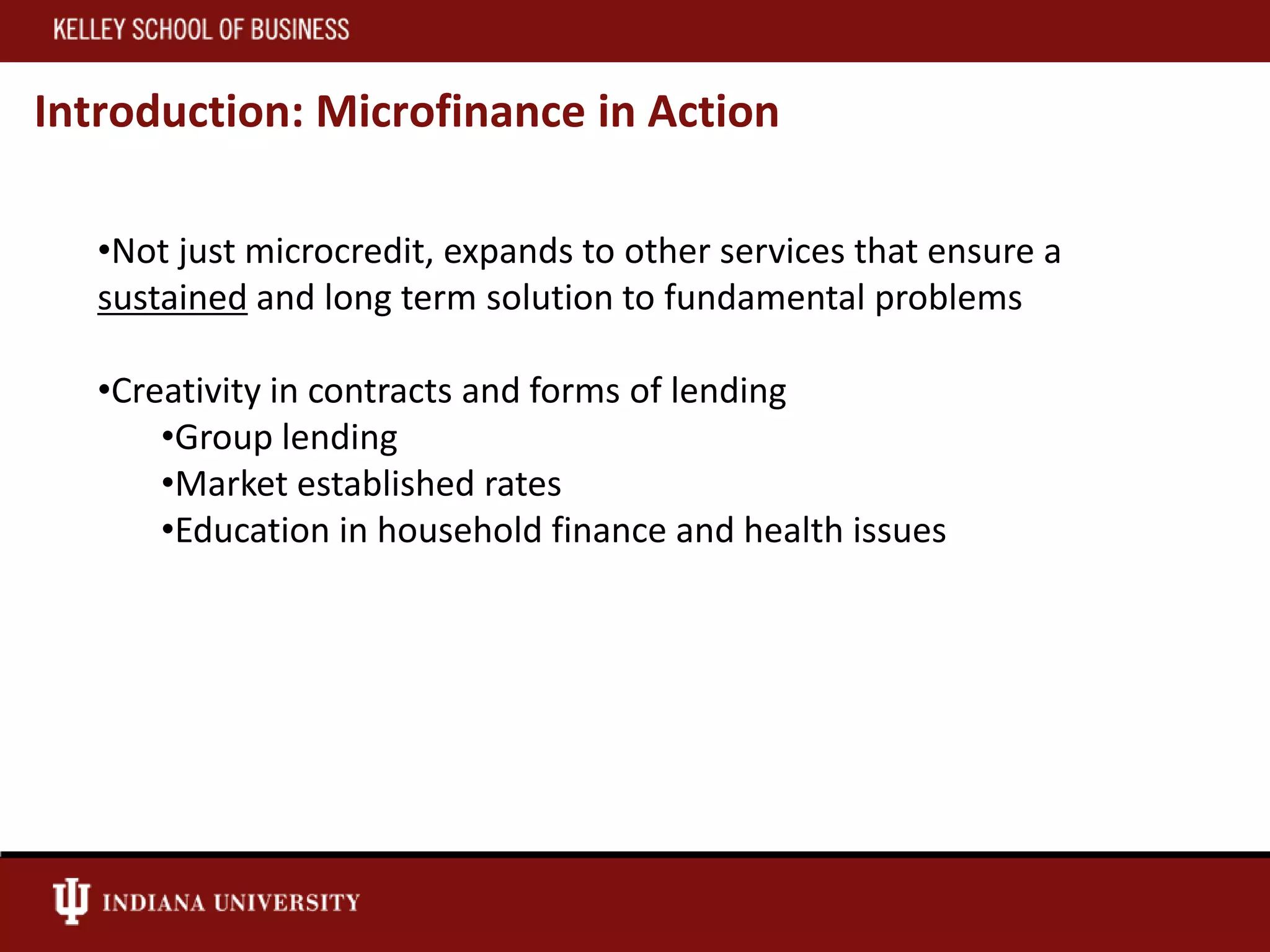 What Is Microfinance | PPT